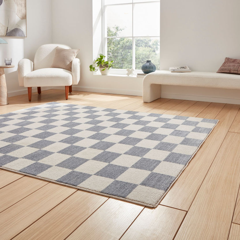 Norwood Smooth Checkerboard Rug | Multiple Colours & Sizes | Roseland
