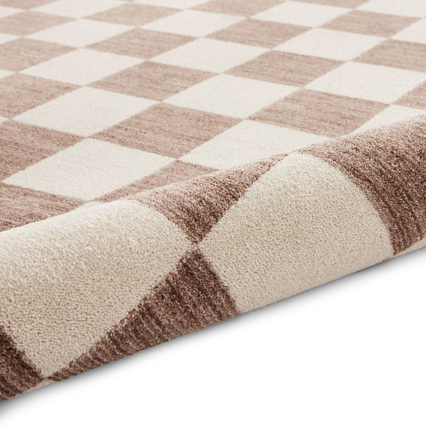 Norwood Smooth Checkerboard Rug | Multiple Colours & Sizes | Roseland