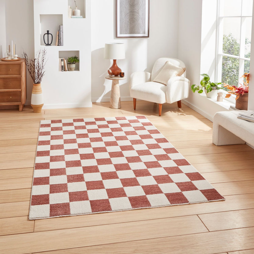 Norwood Smooth Checkerboard Rug | Multiple Colours & Sizes | Roseland