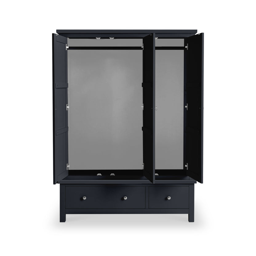 Cornish Triple Wardrobe | White or Black | Roseland