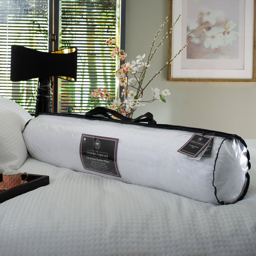 Long Body Bolster Pillow with 100% Cotton Cover | Roseland