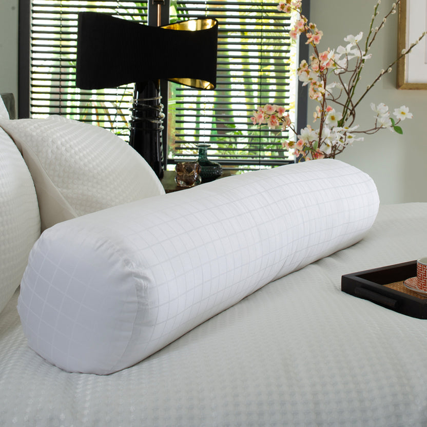 Long Body Bolster Pillow with 100% Cotton Cover | Roseland