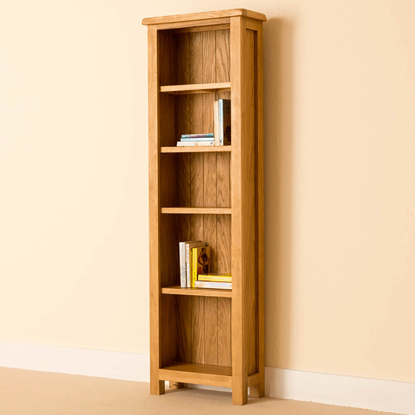 Lanner Oak Narrow Bookcase | Roseland
