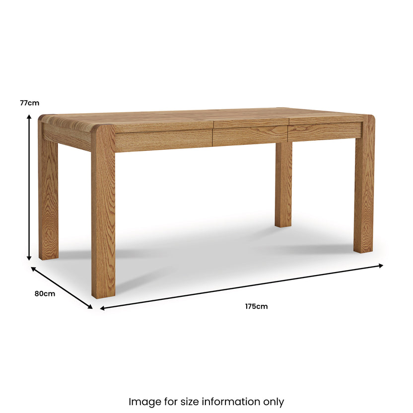 Harvey Chunky Oak Extendable Dining Table | 4 - 6 Seater | Roseland