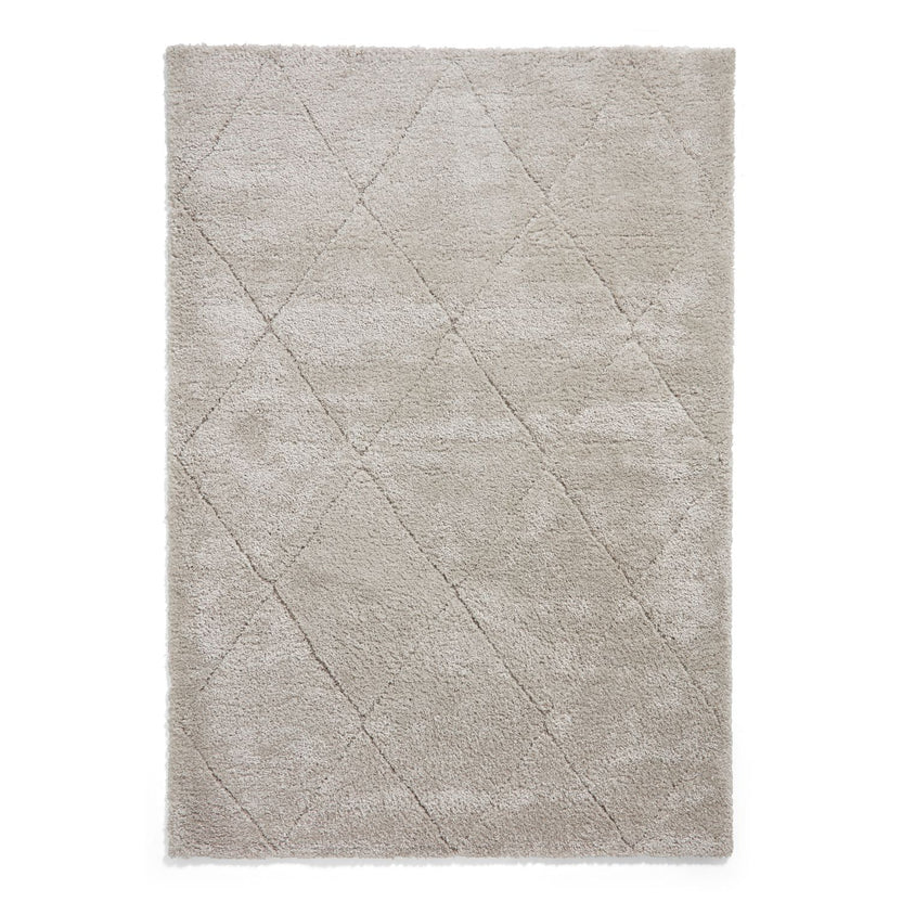 Cavendish Shaggy Berber Rug | Cream Silver | Multiple Sizes | Roseland