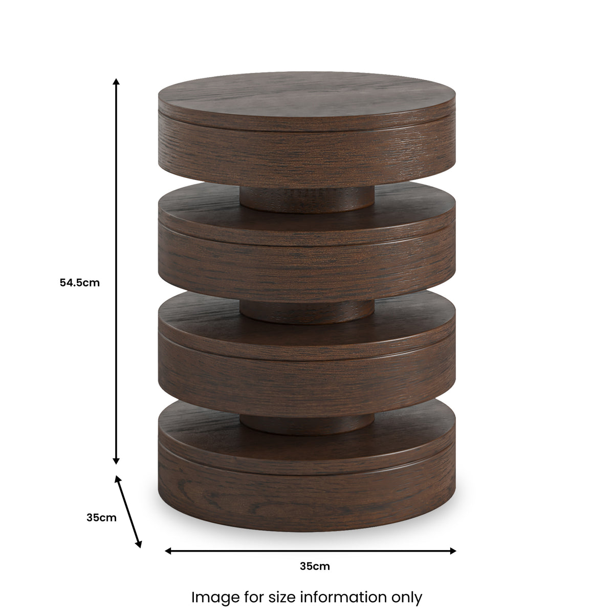 Mylor Dark Oak French Streamline Moderne Bobbin Side Table | Roseland ...