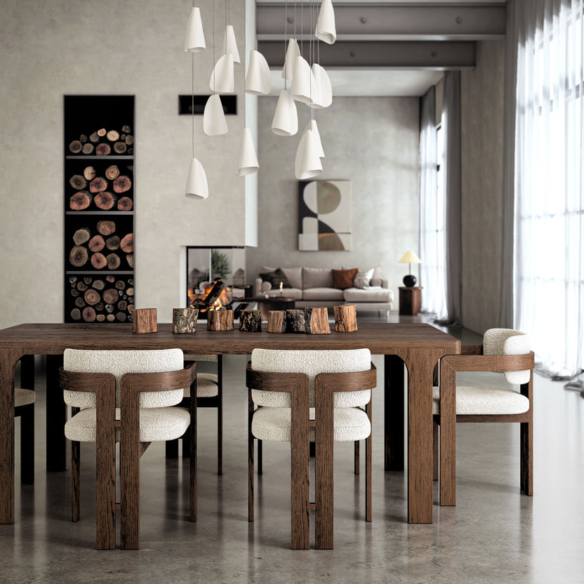 Mylor Dark Oak French Modern Dining Chair for Dining Room | Roseland