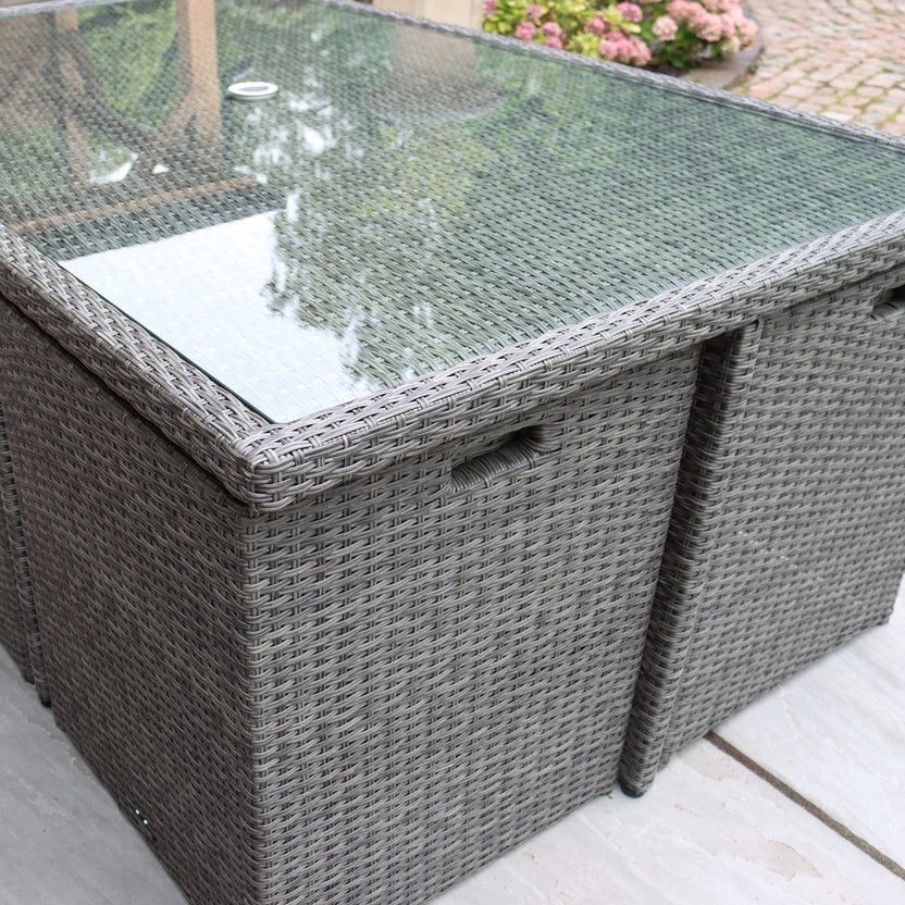 Paris 10 Seat Lux Rattan Cube Set | Roseland