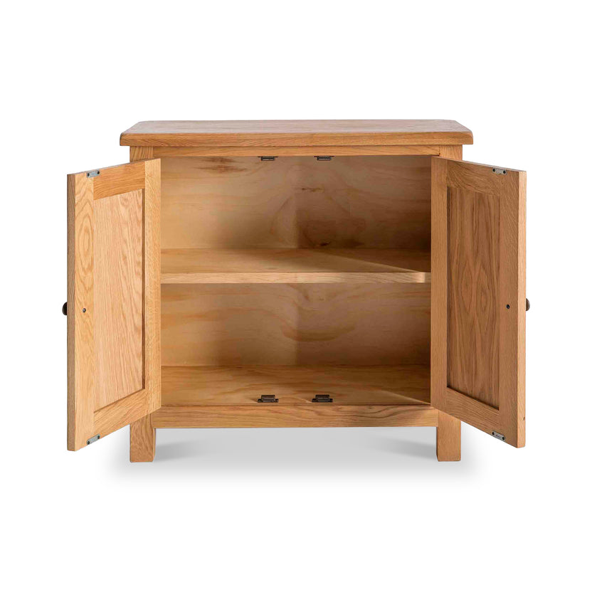 Surrey Oak Small Cupboard with Two Doors | Rustic Oak | Roseland