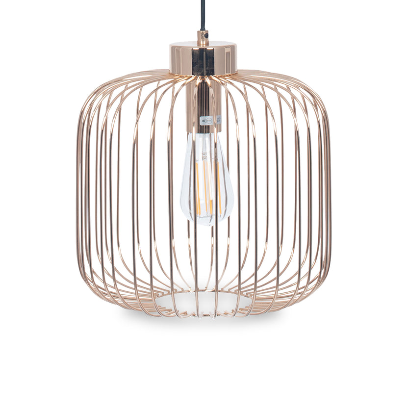 Dania French Gold Metal Wire Ceiling Light Pendant for Living Room