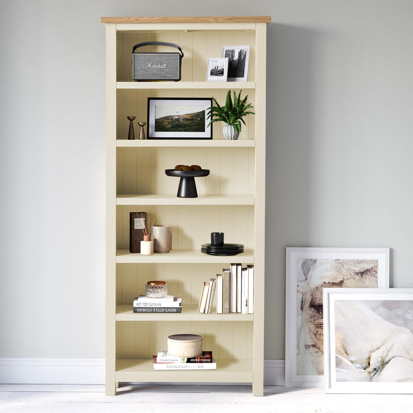Farrow Large Bookcase | Grey, Cream, White & More Colours | Roseland