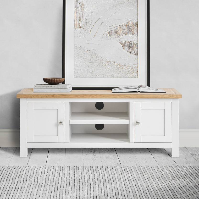 Farrow 120cm TV Stand | Grey, Cream, White & More Colours | Roseland