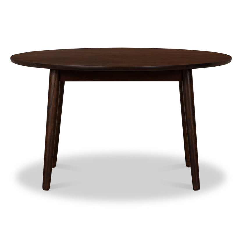 Oskar Walnut Stain Round Coffee Table for Living Room | Roseland