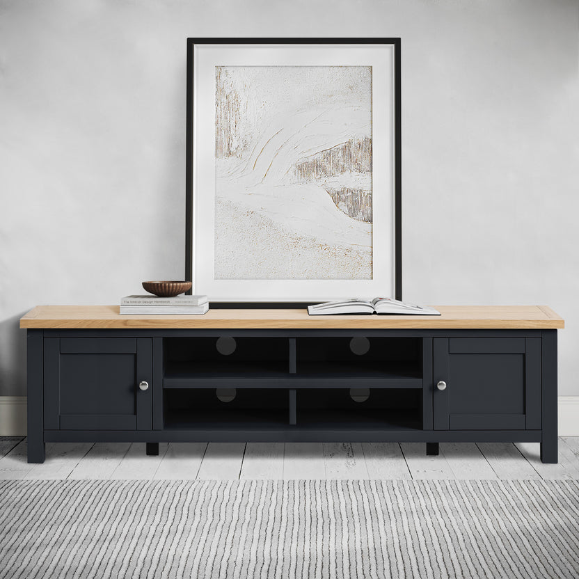 Farrow 180cm Extra Wide TV Stand | Grey Cream White & More | Roseland