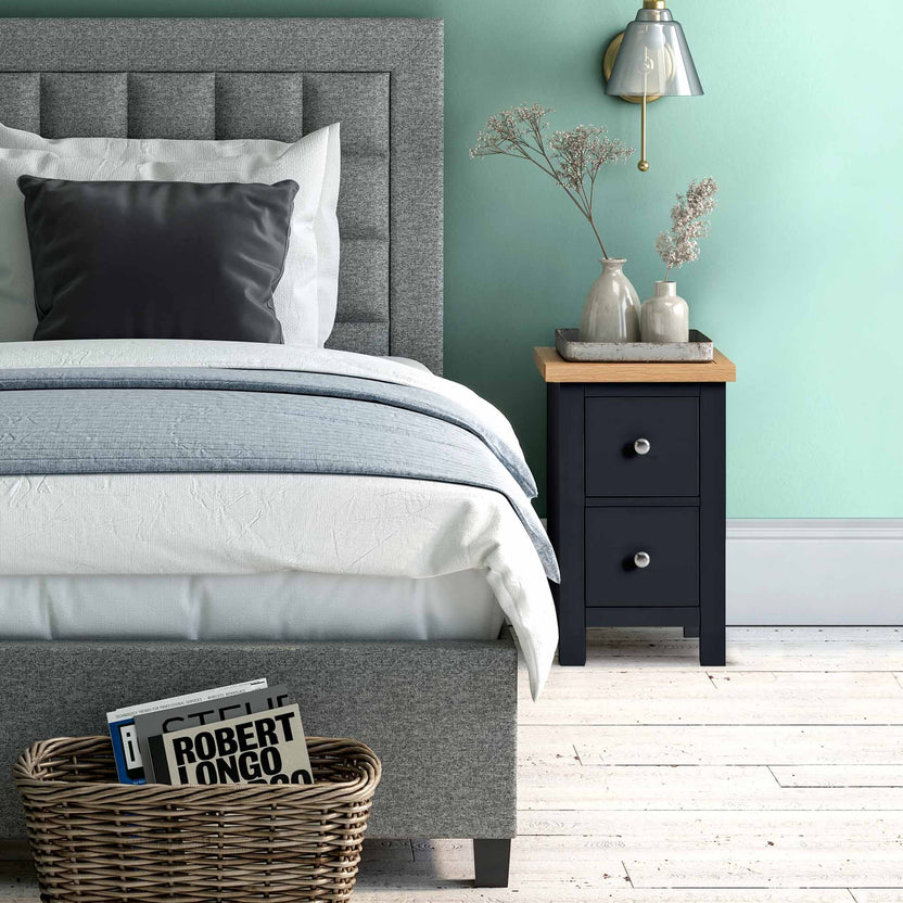 Farrow Slim Bedside Table | Grey, Cream, White & More | Roseland