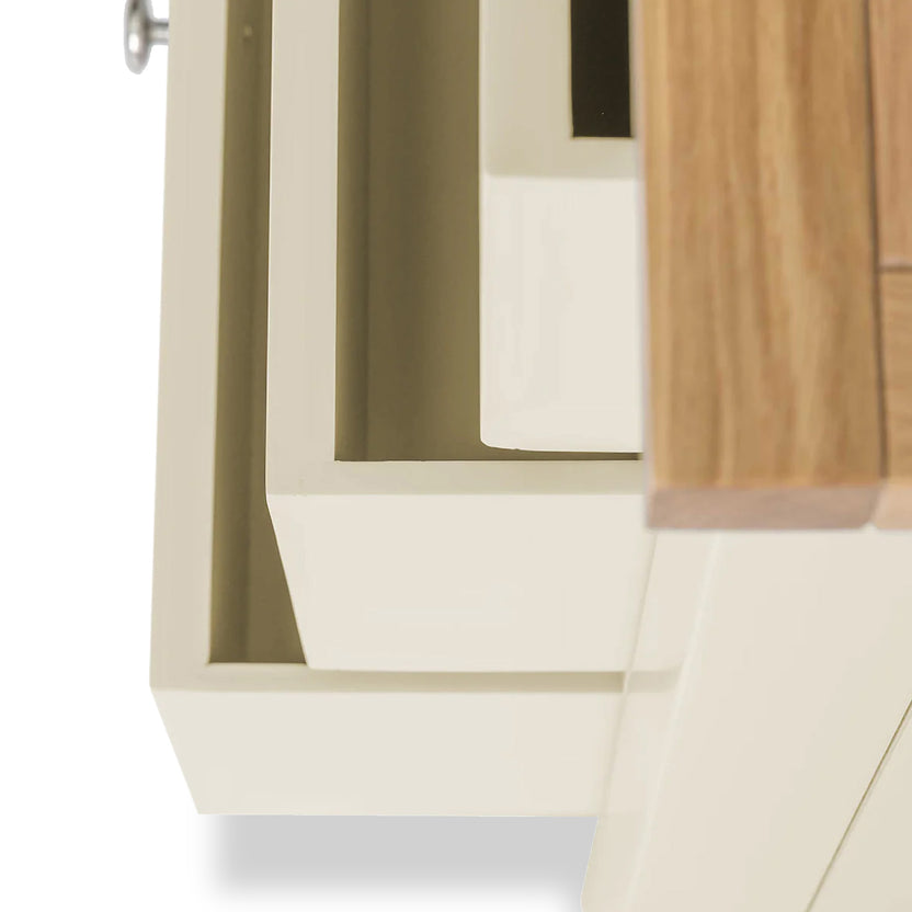 Farrow XL Bedside Table | Grey, Cream, White & Navy Blue | Roseland