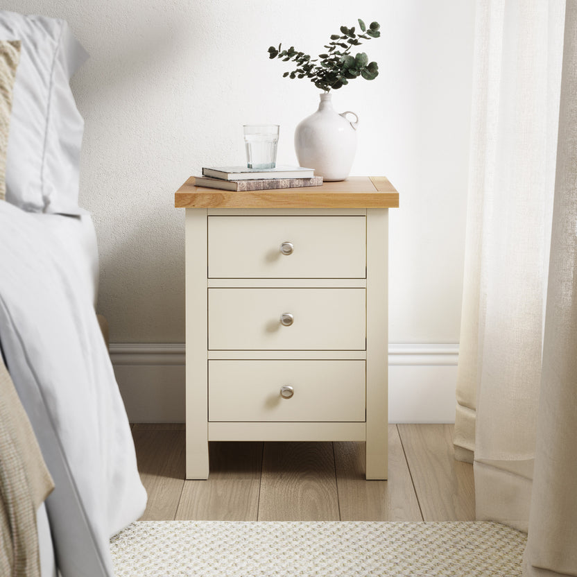 Farrow XL Bedside Table | Grey, Cream, White & Navy Blue | Roseland
