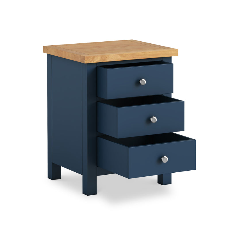 Farrow XL Bedside Table | Grey, Cream, White & Navy Blue | Roseland
