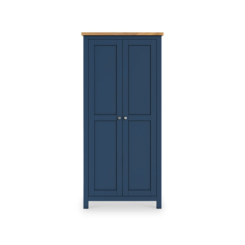 Farrow Full Hanging Double Wardrobe with Shelf | Grey, White & More