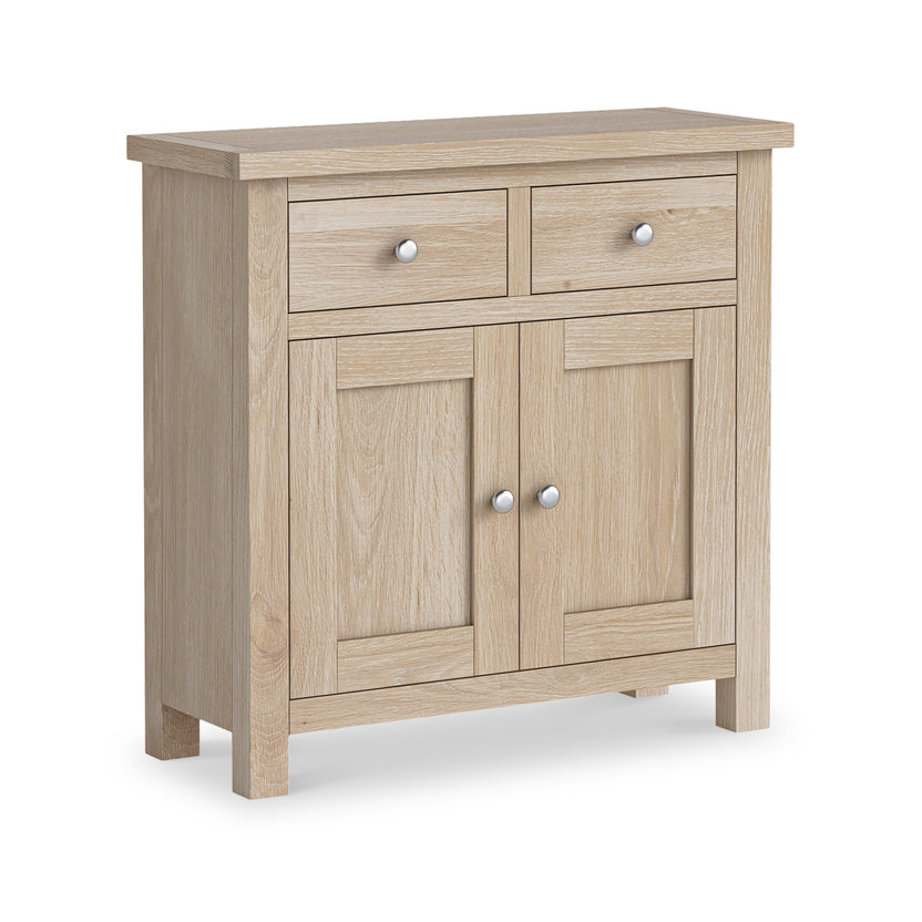 Farrow Washed Oak Mini 2 Door Sideboard Cabinet | Roseland