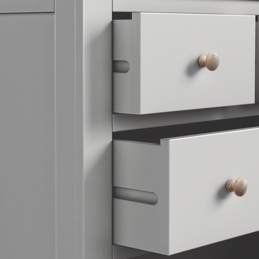 Colette 4 Over 6 Chest Of Drawers | Grey Cream or Warm White | Roseland