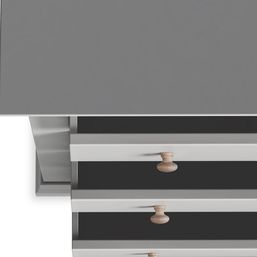 Colette 4 Over 6 Chest Of Drawers | Grey Cream or Warm White | Roseland