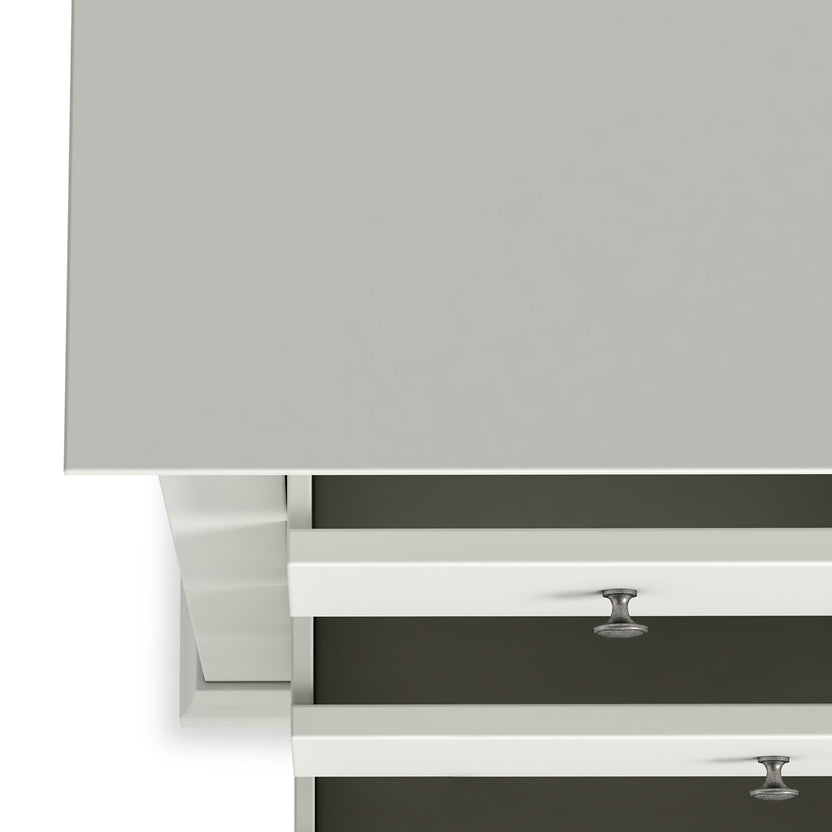 Colette 3 Over 4 Chest Of Drawers | Grey Cream or Warm White | Roseland