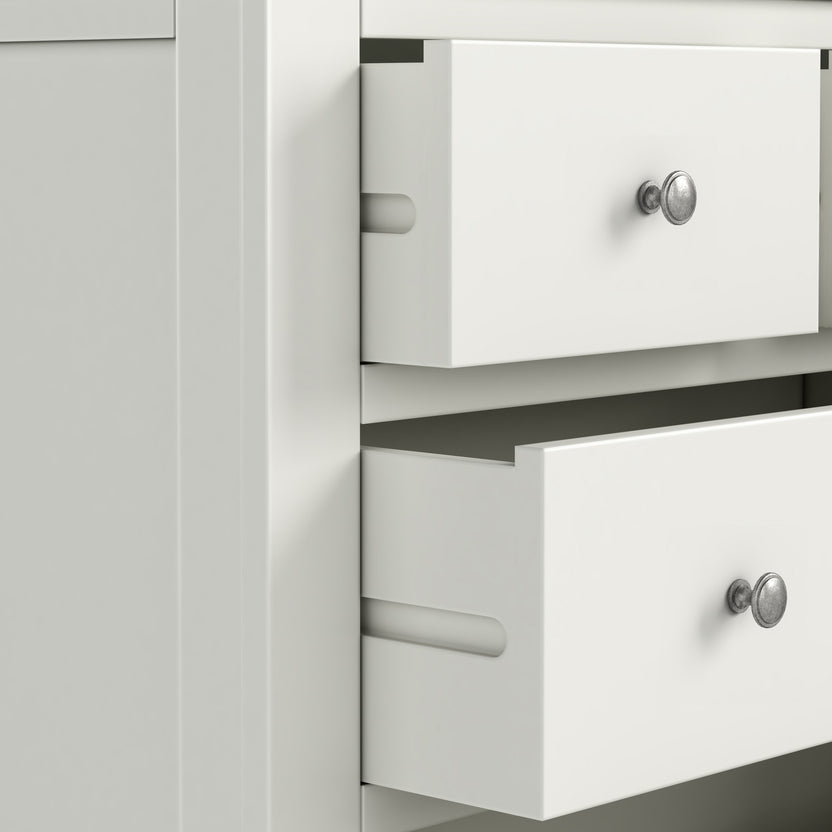 Colette 4 Over 6 Chest Of Drawers | Grey Cream or Warm White | Roseland