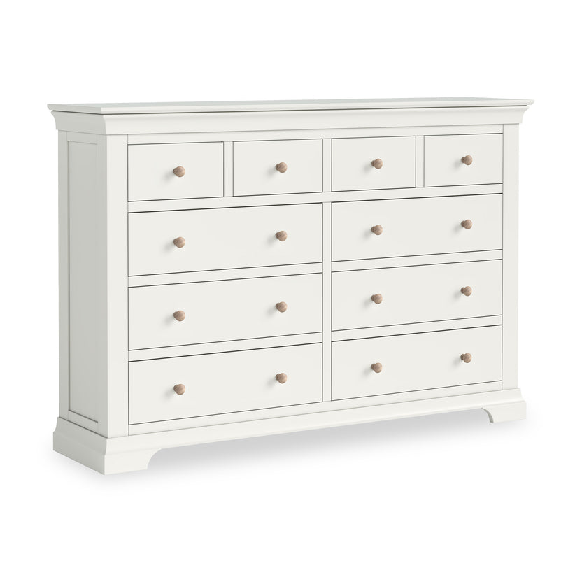 Colette 4 Over 6 Chest Of Drawers | Grey Cream or Warm White | Roseland