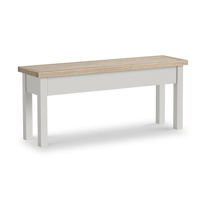 Trelan Painted Shallow Storage Bench | Coconut or Grey | Roseland