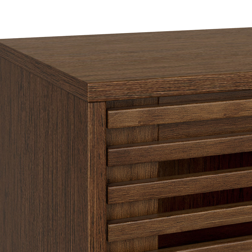 Kari Dark Oak Extra Wide 190cm TV Unit, Mid Century Stand | Roseland