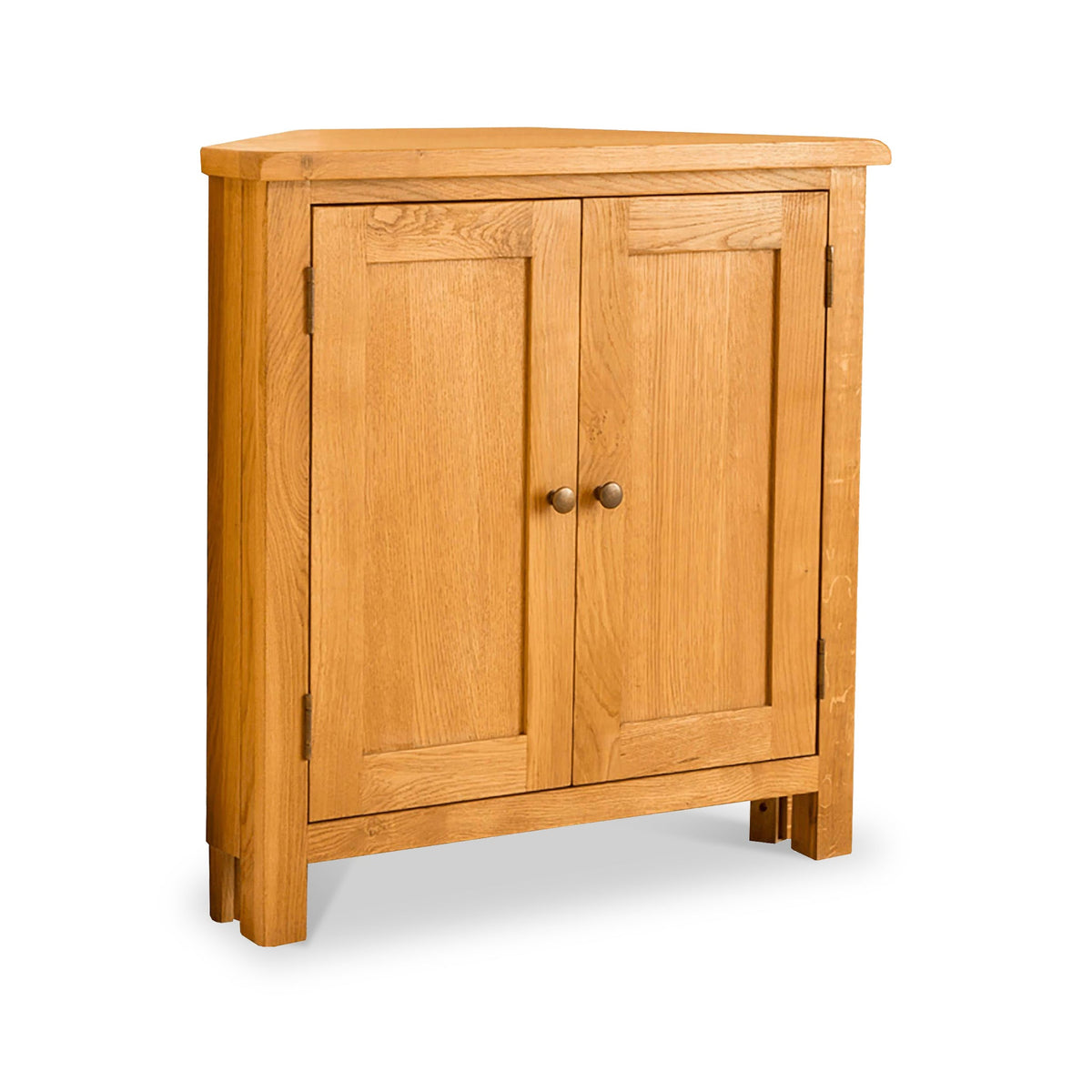 Lanner Oak Corner Cupboard | Roseland Clearance