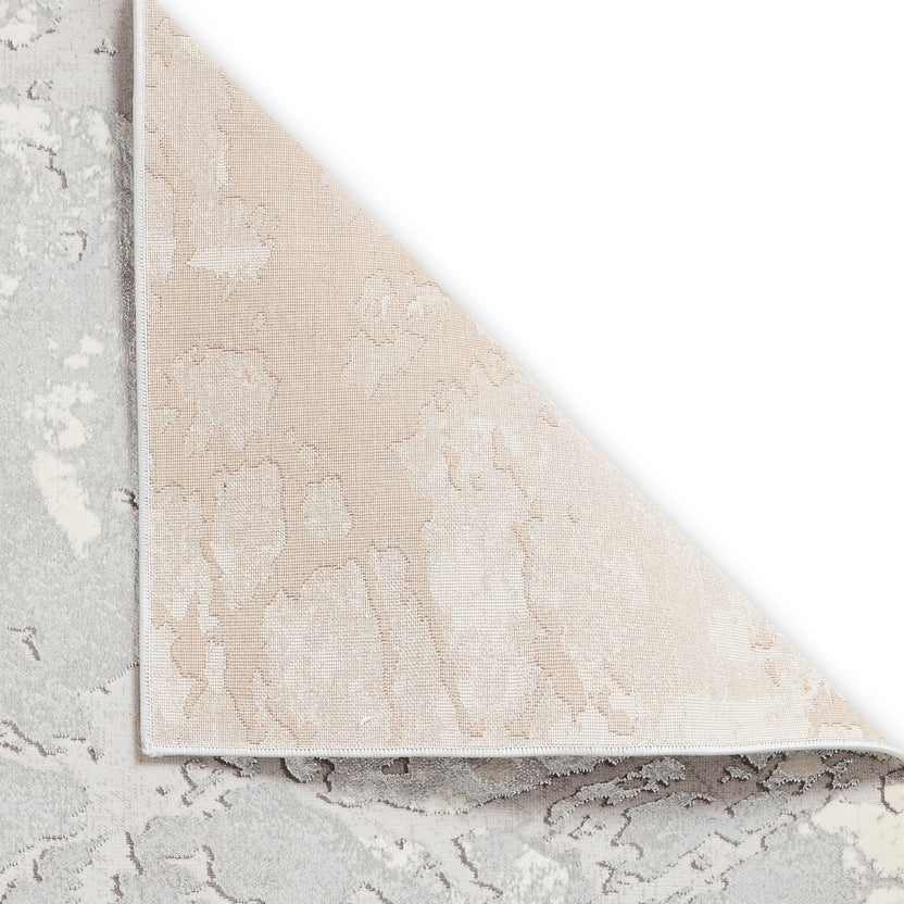Aldrin Grey Marble Effect Rectangular Rug for Living Room or Bedroom ...