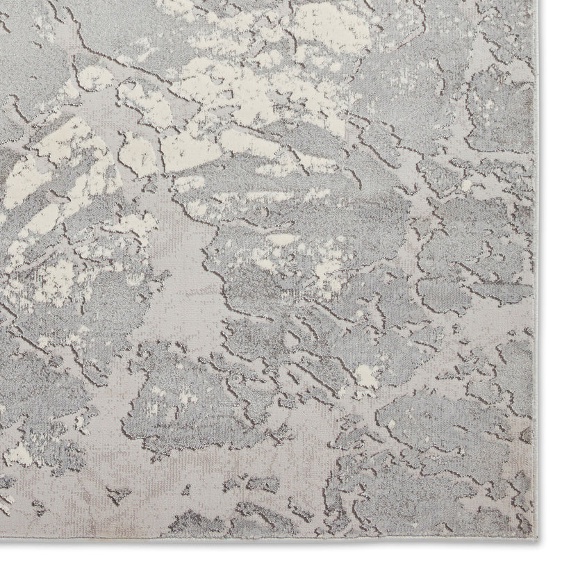 Aldrin Grey Marble Effect Rectangular Rug for Living Room or Bedroom ...