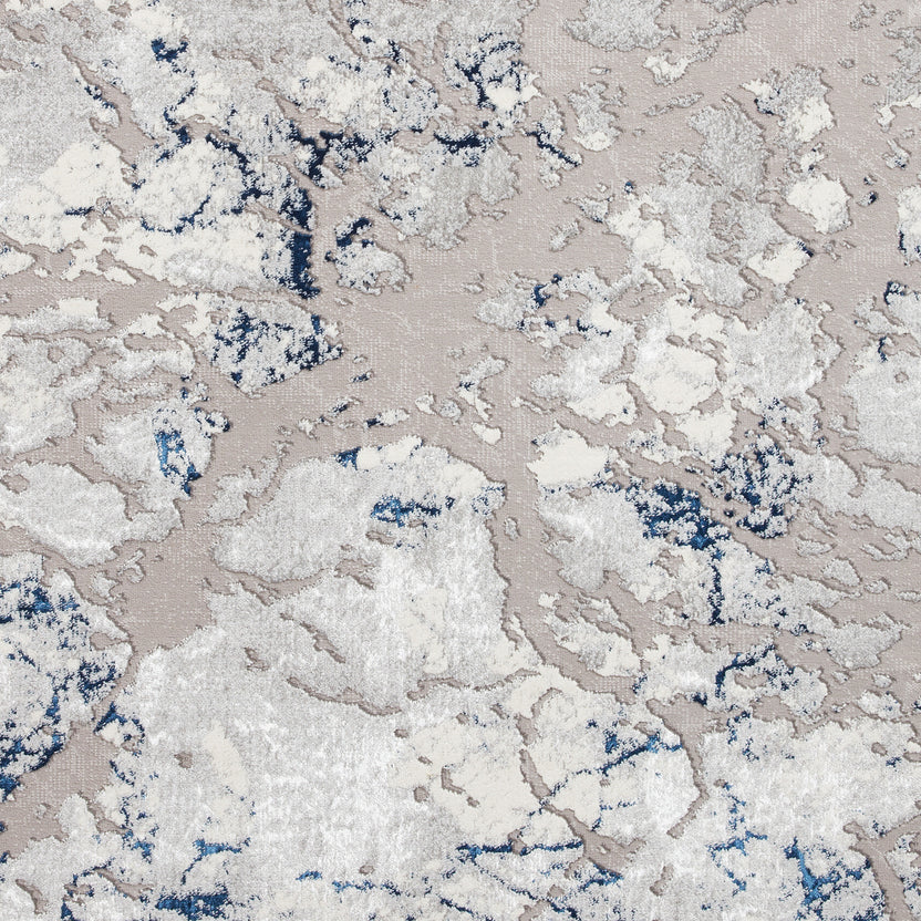 Aldrin Grey Marble Effect Rectangular Rug for Living Room or Bedroom ...