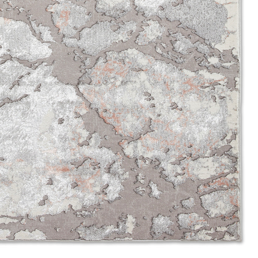 Aldrin Grey Marble Effect Rectangular Rug for Living Room or Bedroom ...