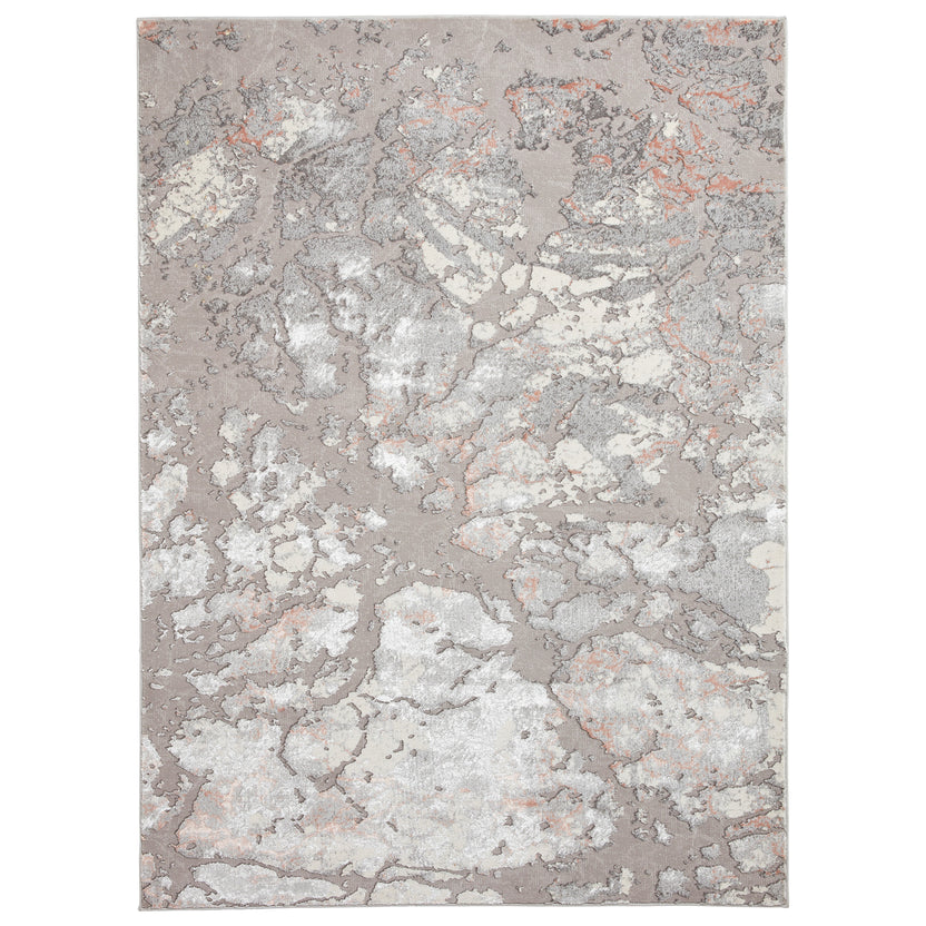 Aldrin Grey Marble Effect Rectangular Rug for Living Room or Bedroom ...