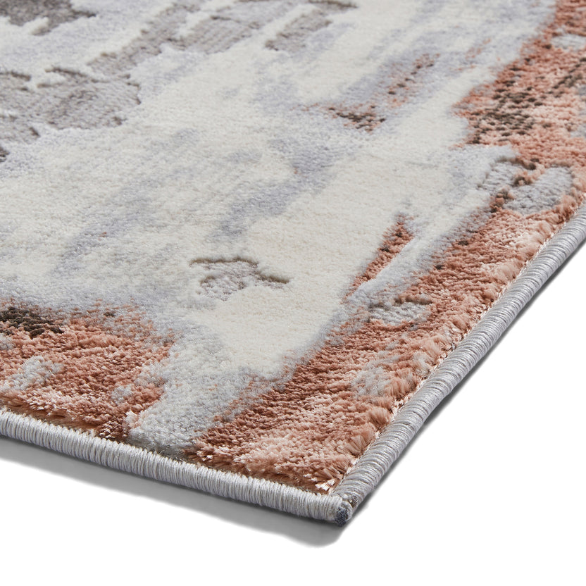Aldrin Distressed Antique Metallic Effect Rectangular Rug for Living ...