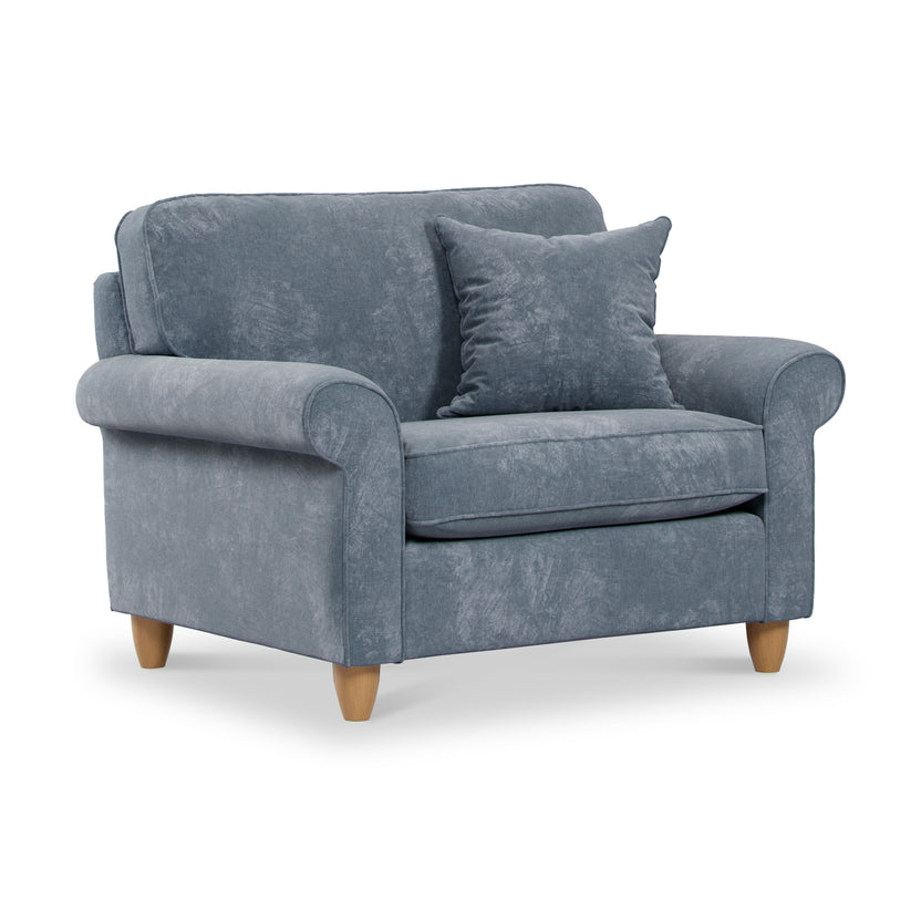 Ashbury Chenille Snuggle Armchair Chair | 6 Colours | Roseland