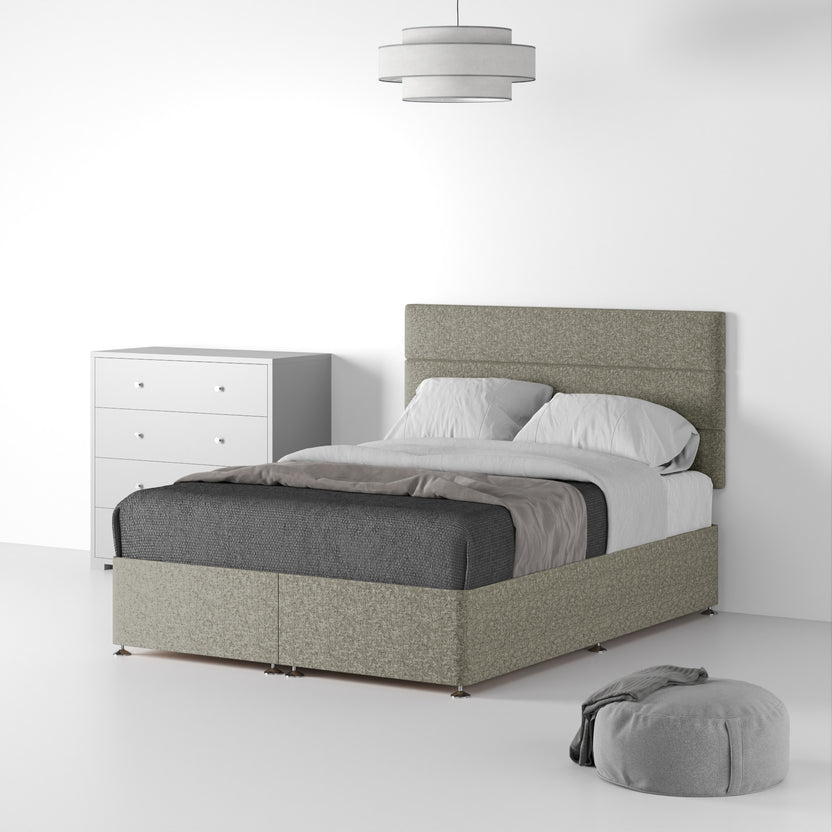 Farrow Standard Linen Divan Bed & Headboard | Single - Super King