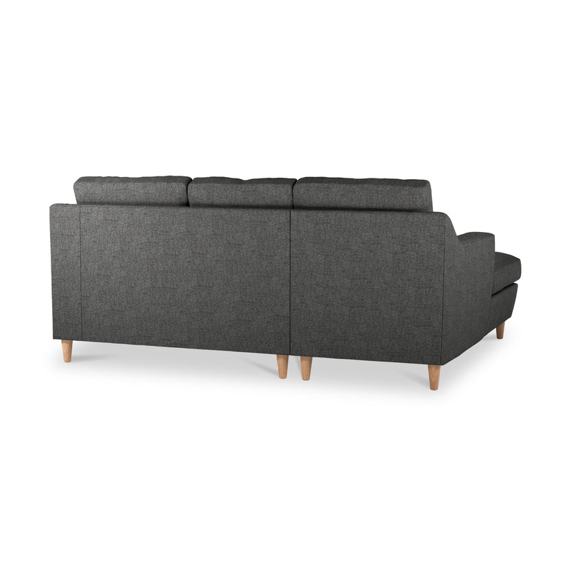 Justin 3 Seater Chaise Sofa | Traditional Tufted Couch | Roseland
