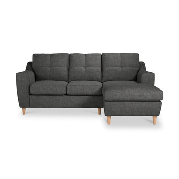 Justin 3 Seater Chaise Sofa | Traditional Tufted Couch | Roseland