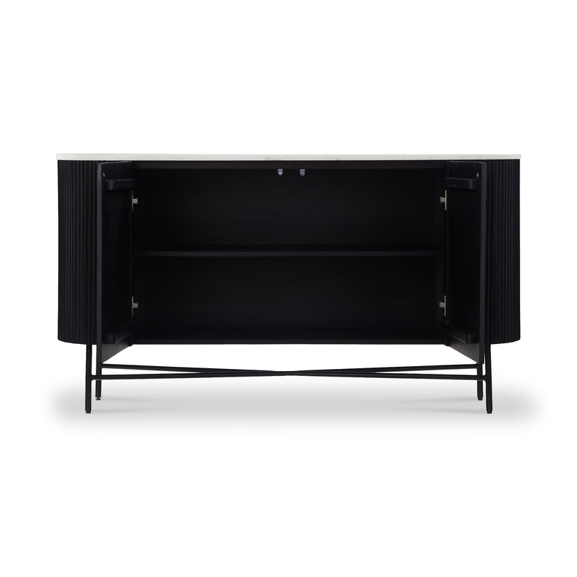 Milo Mango & Marble Fluted Sideboard | Roseland