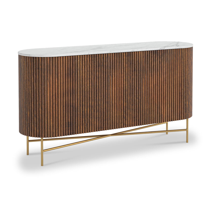 Milo Mango & Marble Fluted Sideboard | Roseland