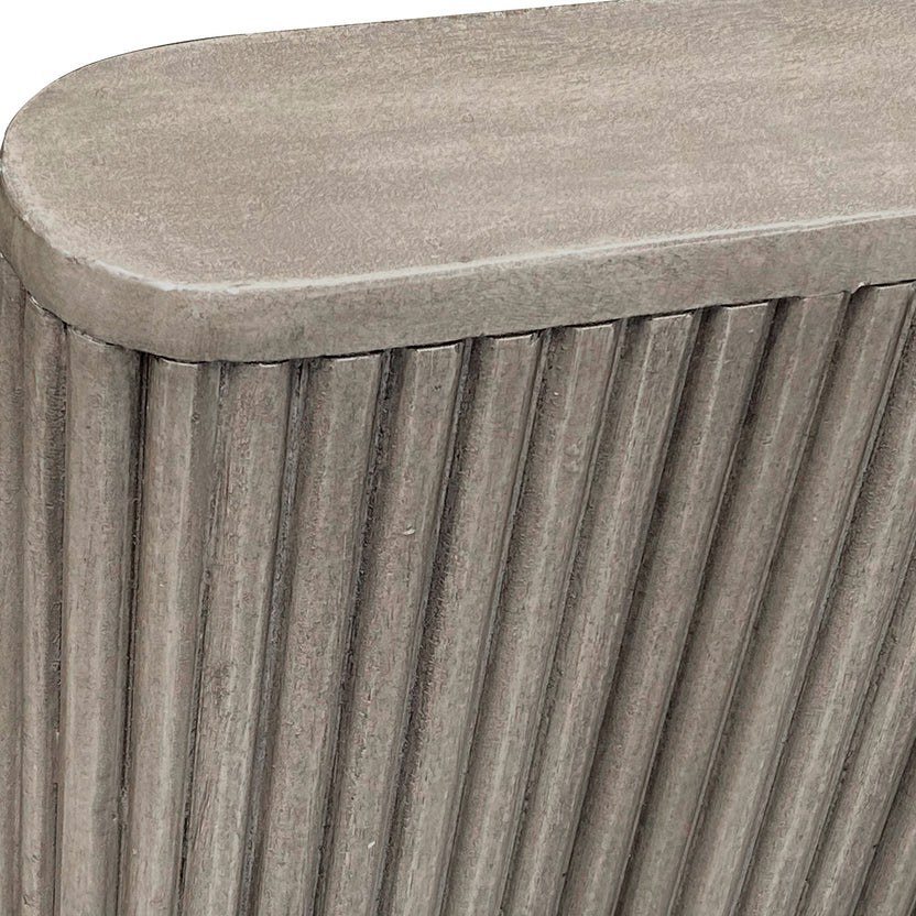 Amelie Grey Mango Fluted Bed | 5ft King or 6ft Super King | Roseland