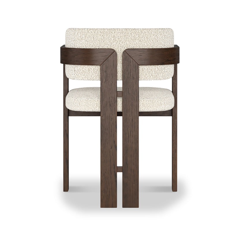 Mylor Dark Oak French Modern Dining Chair for Dining Room | Roseland