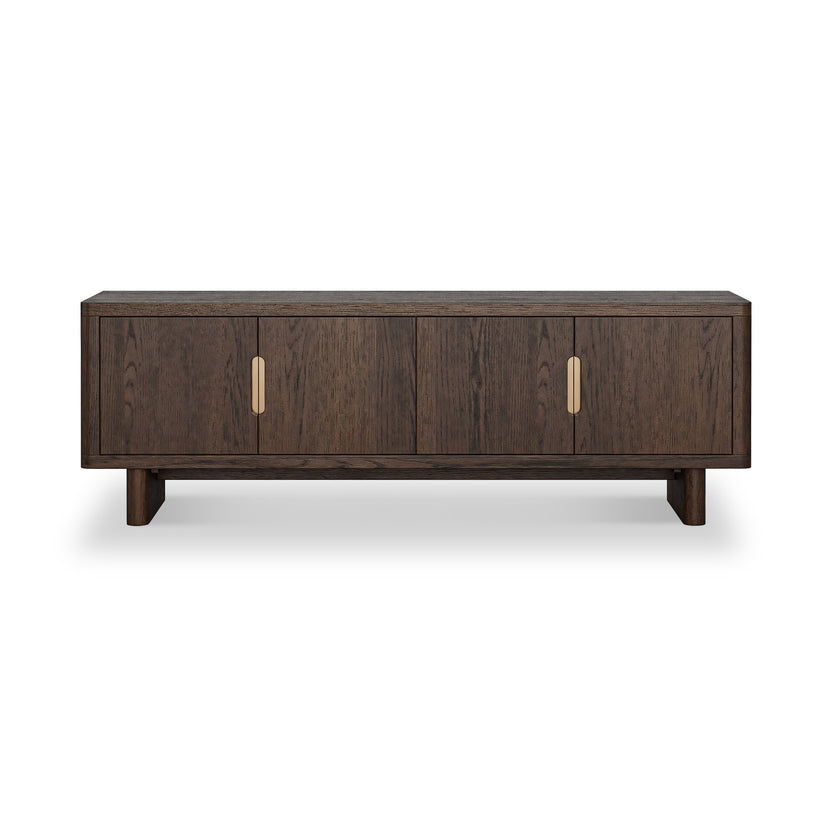 Mylor Dark Oak Large 150cm TV Unit for Living Room | Roseland