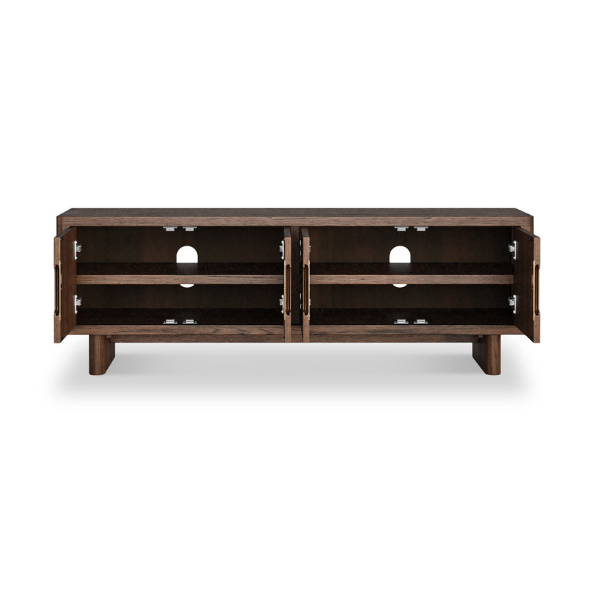 Mylor Dark Oak Large 150cm TV Unit for Living Room | Roseland