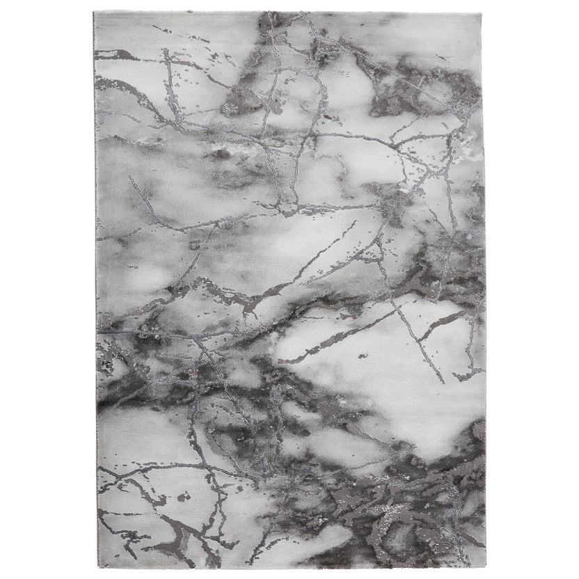 Fenway Marble Effect Rectangular Rug for Living Room or Bedroom | Gold ...
