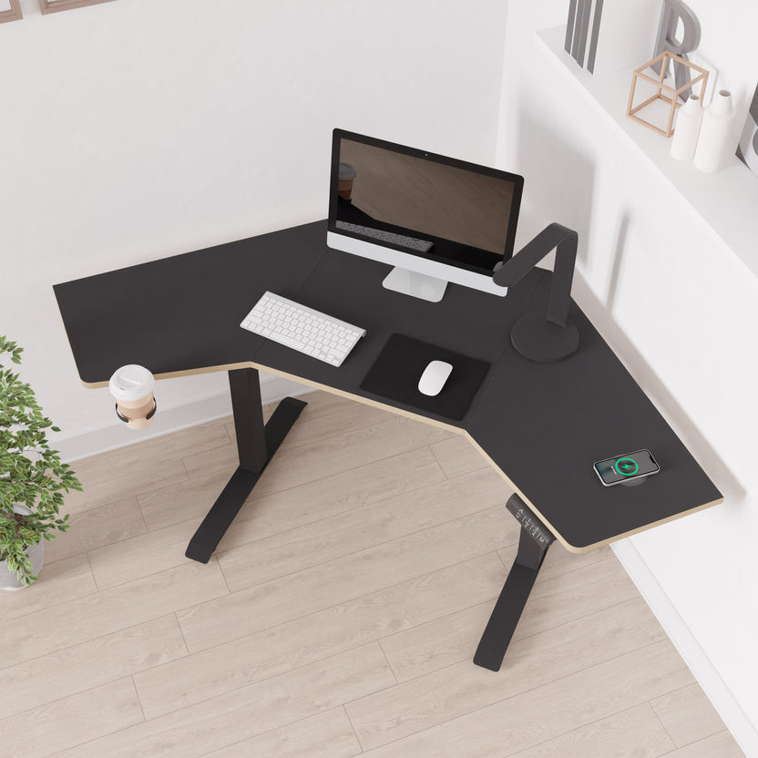 Koble Gino Smart Electric Height Adjustable Corner Desk | Roseland